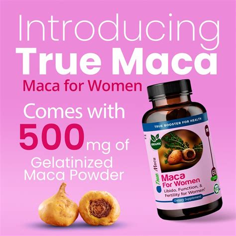 Truemed Maca For Women Libido Female Organic Gelatinized Maca Powder