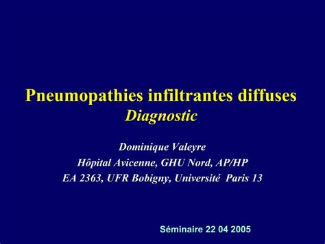 PPT Pneumopathies Infiltrantes Diffuses Diagnostic PowerPoint