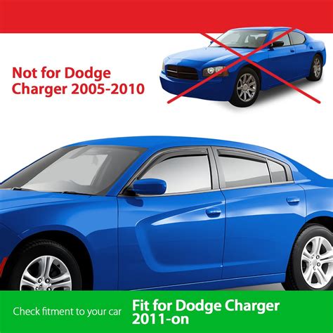 Goodyear Deflectores De Ventana Inastillables En El Canal Para Dodge