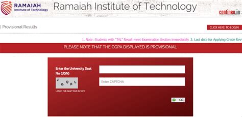Msrit 1st Sem Regular Results 2024 Download Marksheet Ug Pg