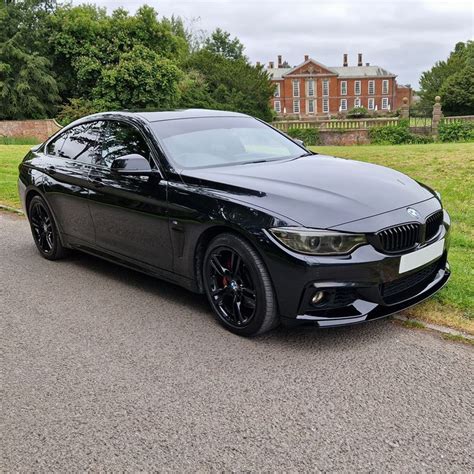 Bmw F32 F33 F36 4 Series M Performance Style Gloss Black Front Splitte