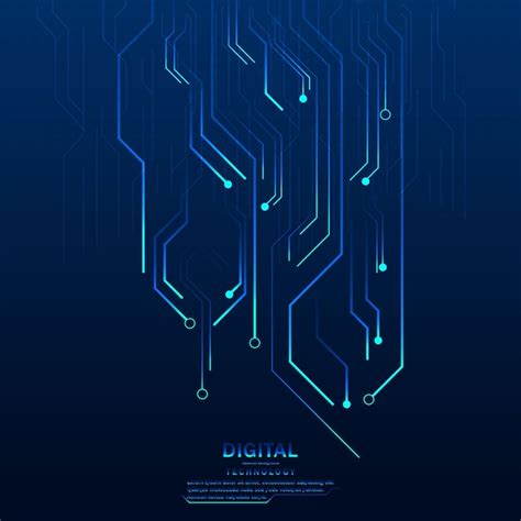 Premium Vector Circuit Board Technological Background With Lines