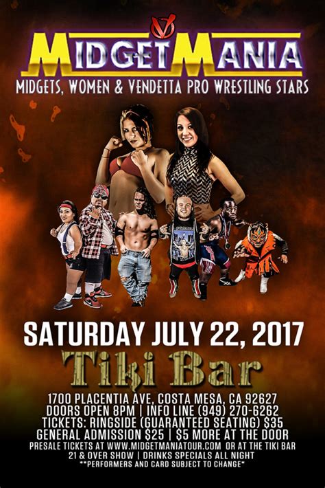 Midget Wrestling TIKI BAR
