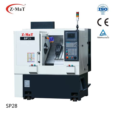 Super Precision CNC Turning Center Z MaT SP Mini CNC Slant Bed Lathe Milling Machine And