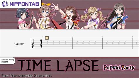 Guitar Tabpoppin Partytime Lapse Bang Dream Tab Acordes Chordify