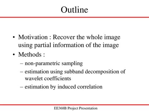 Texture Image Extrapolation For Compression Ppt Download