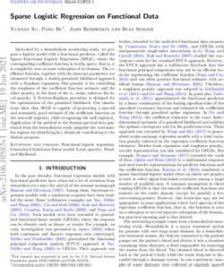Sparse Logistic Regression On Functional Data ArXiv