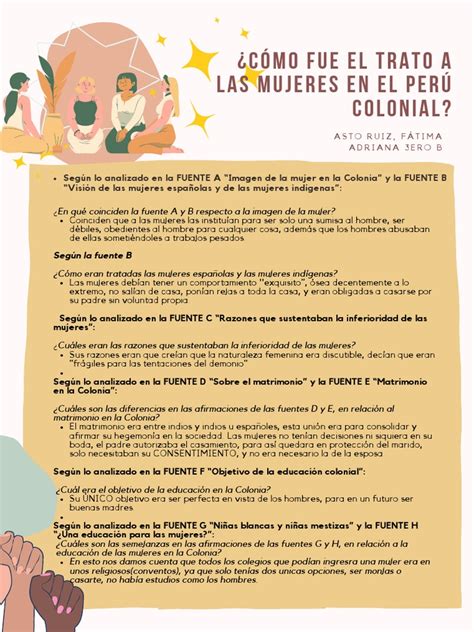 ¿cómo Fue El Trato A Las Mujeres En El Perú Colonial Pdf