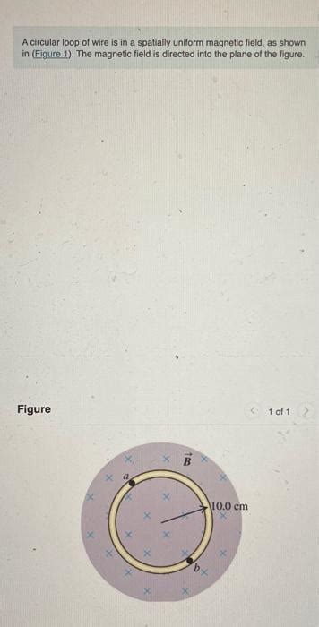 solved a circular loop of wire is in a spatially uniform