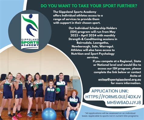 Gsa Ish Program Gippsland Sports Academy