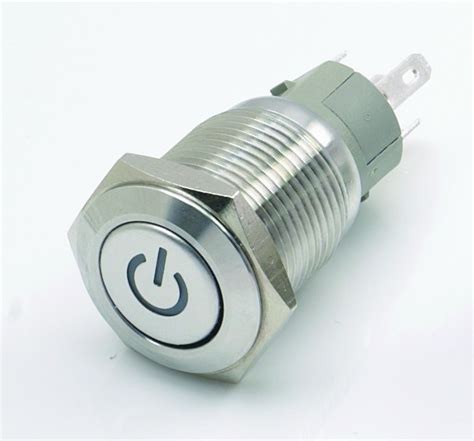wholesale 16mm momentary latching switch 5a 250vac pin terminal 1n01nc push button switch