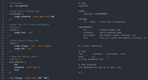 Github Sigodenargc A Bash Cli Framework Also A Task Runner