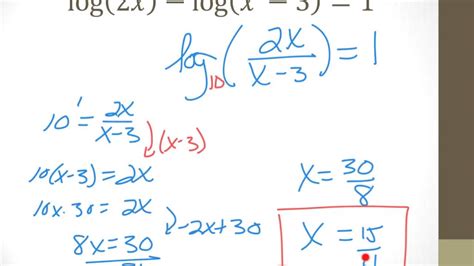 Solving Complex Logarithmic Equations Youtube