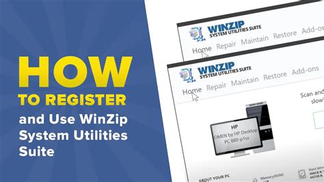 How To Register And Use Winzip System Utilities Suite Youtube