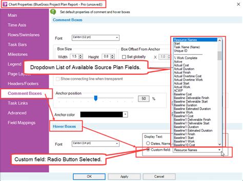 Hover Box With Custom Text Feature For Version 71 Onepager Documentation