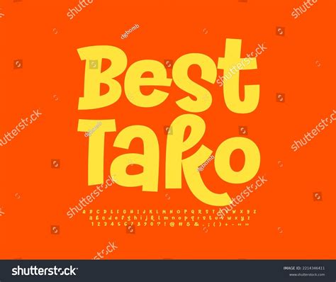 Vector Advertising Poster Best Taco Bright Stock Vector Royalty Free