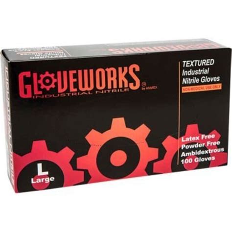 Ammex Blue L 5 Mil Nitrile Powder Free Nitrile Disposable Gloves