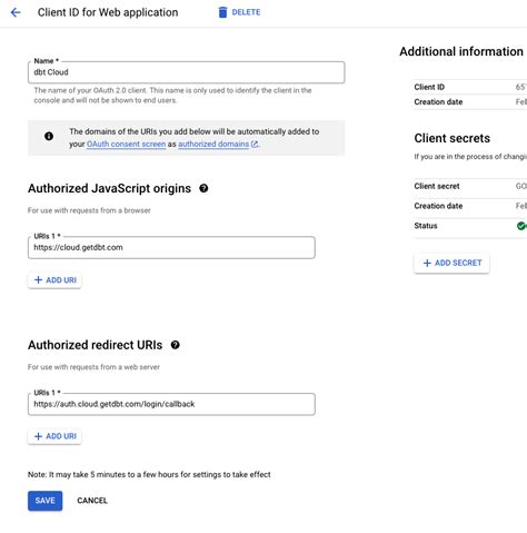 Setting Up Sso With Gsuite Dbt Docs