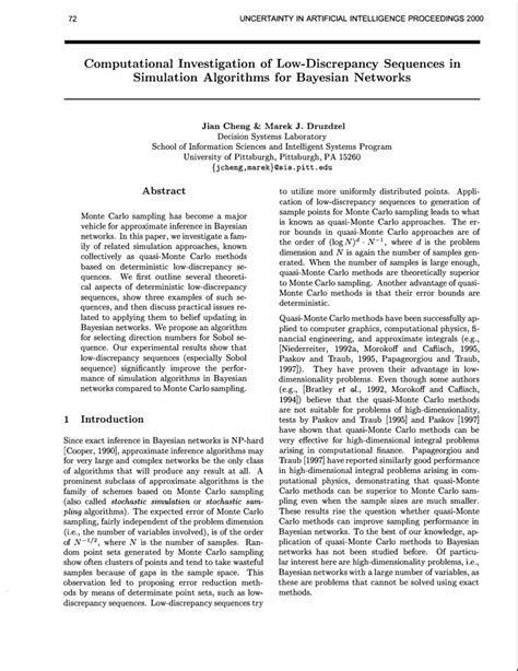 computational investigation of low discrepancy sequences in simulation