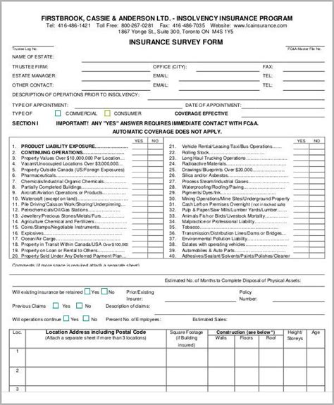 FREE 60 Sample Survey Forms In MS Word PDF