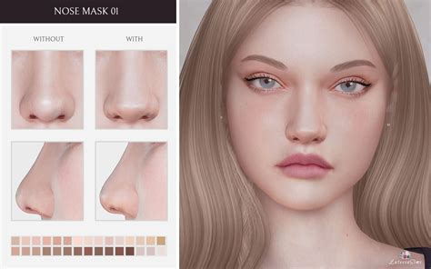 Nose Mask 01 Sims Sims 4 The Sims 4 Skin