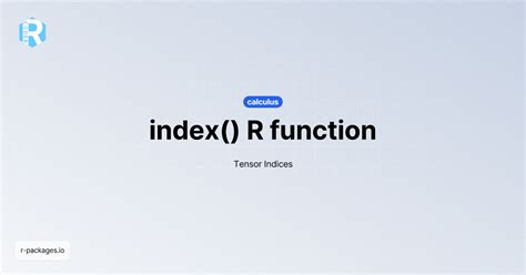 index r function from [calculus] r packages