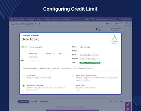 Odoo POS Credit Limit Odoo Credit Limit Settings WebKul
