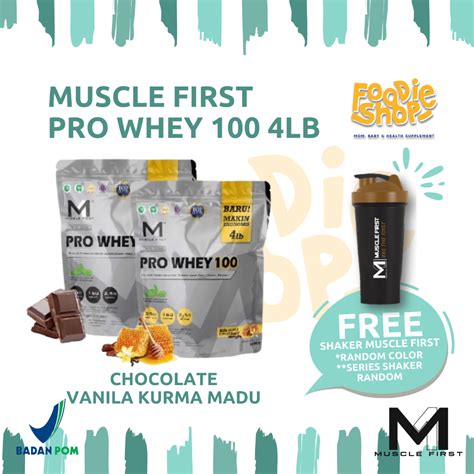 Jual M1 Muscle First Pro Whey 100 4 Lbs 1800gr Whey Protein