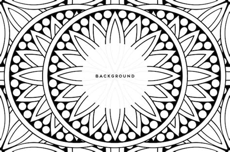 Premium Vector Ornamental Background With Geometric Circular Design
