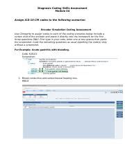 AYang M4 Encoder Simulation Worksheet 01282018 Docx Diagnosis Coding