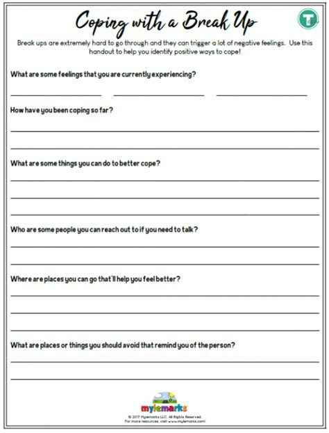 Free Printable Healthy Relationships Worksheets
