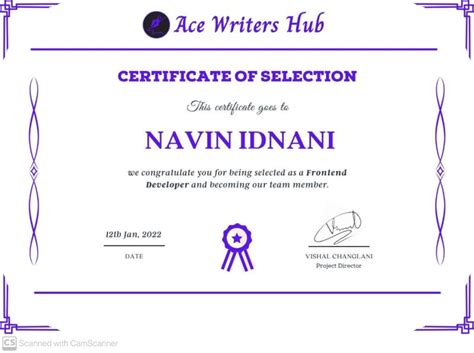 navin idnani on linkedin internship frontenddeveloper acewritershub