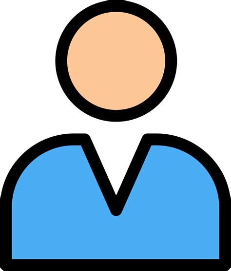 Administrator Man User Flat Color Icon Vector Icon Banner Template
