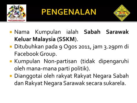 Sabah Sarawak Keluar Malaysia Slide Video PPT