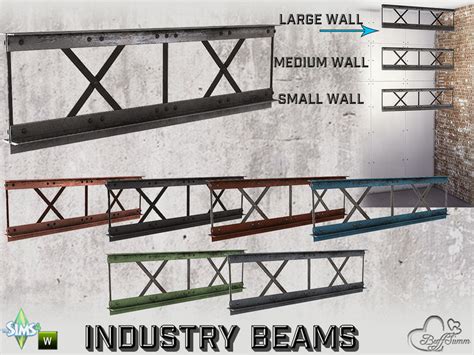 The Sims Resource Industry Beams Cross 2x1 LW