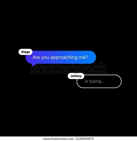 Online Messenger Interface Illustration Social Media Stock Vector