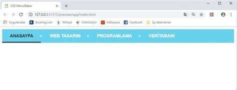 Css Menü Örnekleri Tasarım Kodlama