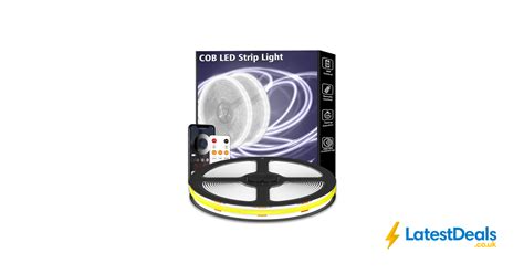 Deal Stack Letianpai 15m White Cob Led Light Strip Dimmable