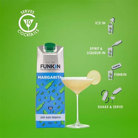 Funkin Margarita Cocktail Mixer Ocado
