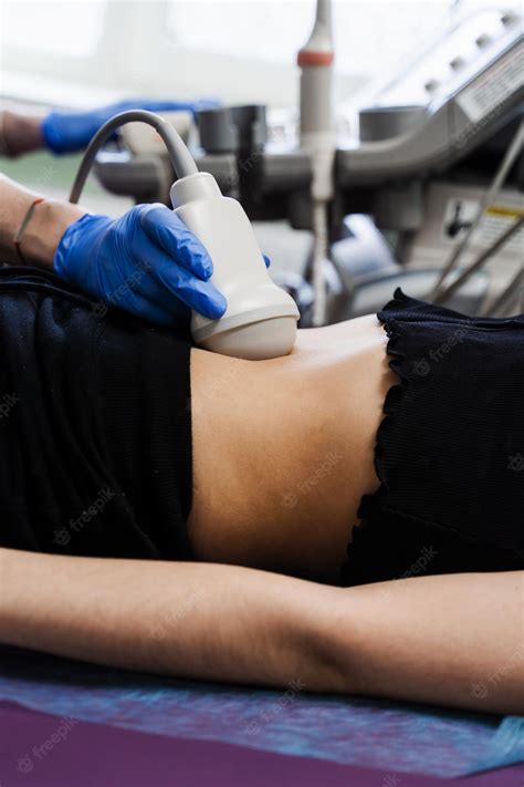 Premium Photo Closeup Ultrasound Of Abdominal Organs Of Girl For