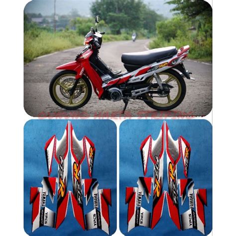 Jual Striping Stiker Lis Body Motor Full Set Yamaha Fiz R Sporty Standar Original Warna