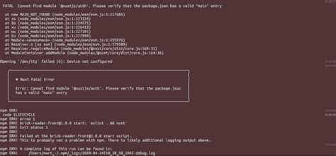 Got Error When Install From Branch Dev V5 Issue 642 Nuxt Community