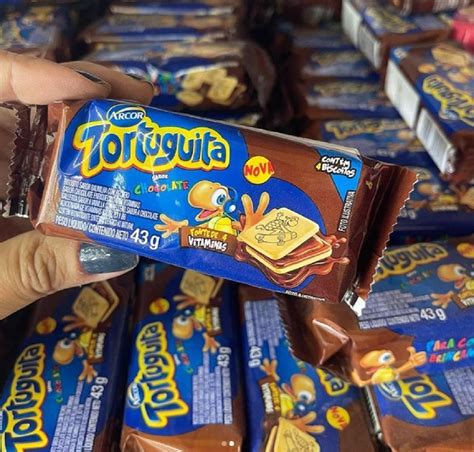 Biscoito Tortuguita Bolacha Recheada De Chocolate Pacote 43g MercadoLivre
