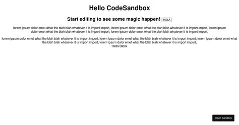 Insertion Placeholder Codesandbox