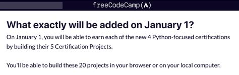 New Certifications Freecodecamp Support The Freecodecamp Forum