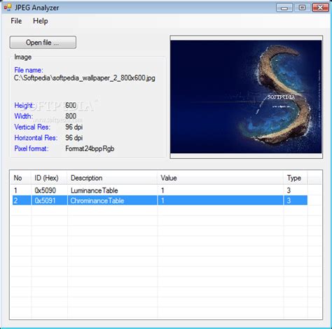 Jpeg Analyzer Download Free Windows 100 Softpedia