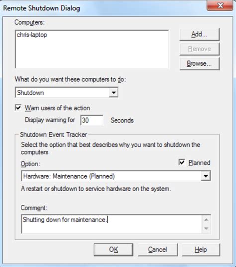 How To Shutdown Remote Computer On Windows Systems