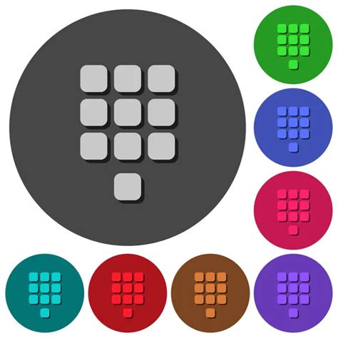 View Carousel Icons Shadows Color Backgrounds Material Design Stock