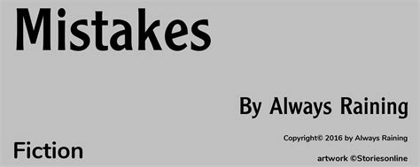 Fiction Sex Story Mistakes Chapter 11 By Always Raining