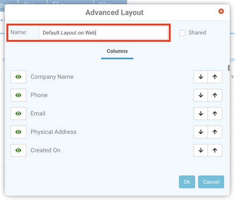 Setting Up Grid Layouts General Help The CRM CRM Australia